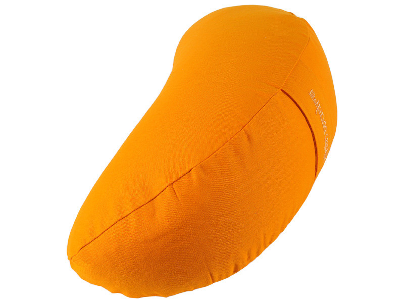 Coussin Fuzen (demi-lune) 100% coton Bio Orange Safran - Presque ...